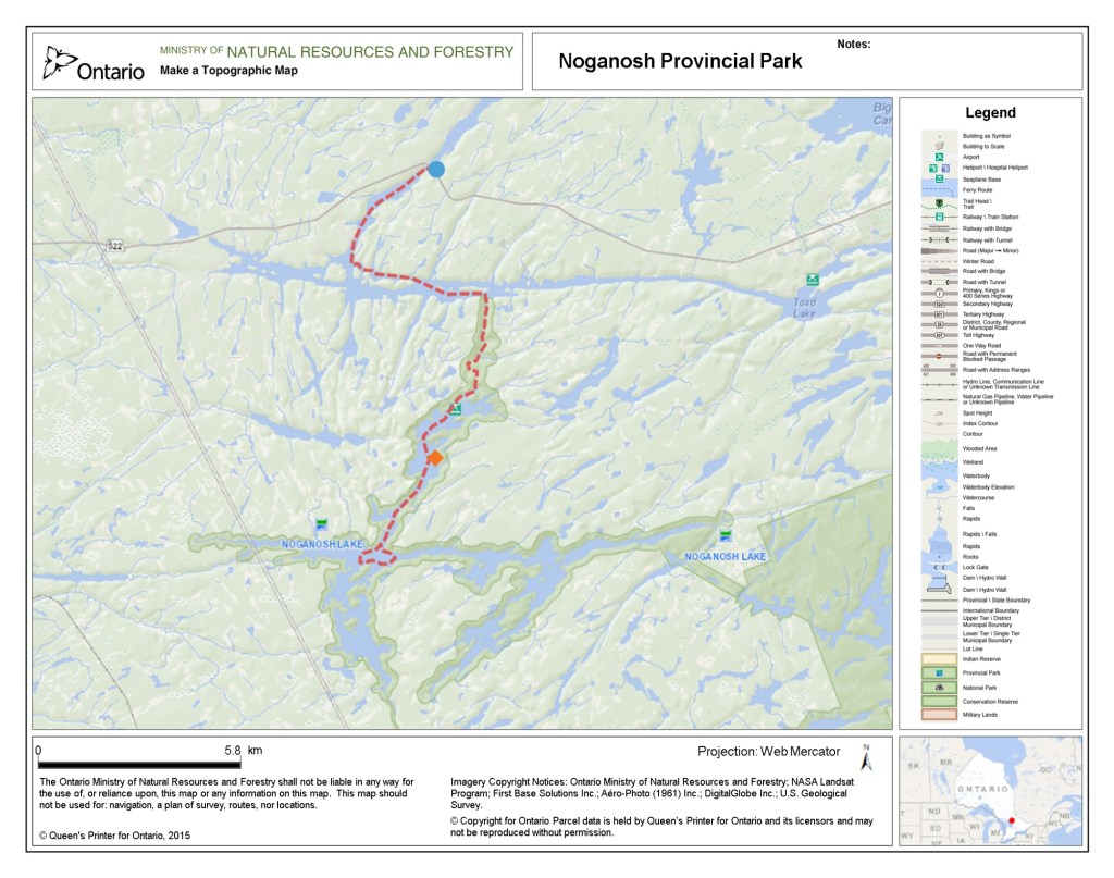 Noganosh Lake Provincial Park – THE TERRA INCOGNITA